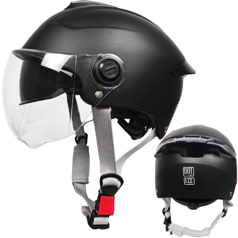 Racer Helmet Half Face Helmet Motorcycle Classic Helmet for Women Half ...