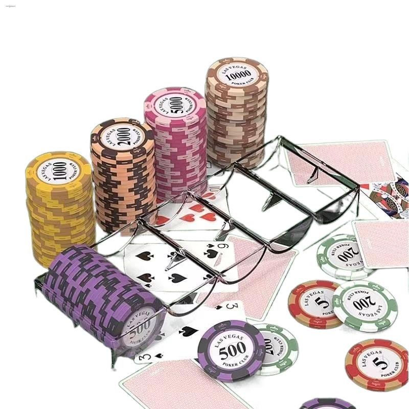 Chess and card room mahjong card senior home playing card chips Texas ...