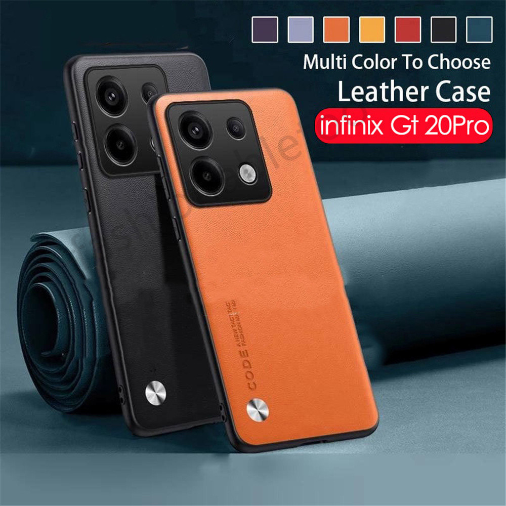 PU Leather Texture Phone Case For Infinix GT 20 Pro 20pro GT20 pro GT20pro X6871 Casing Soft TPU ...