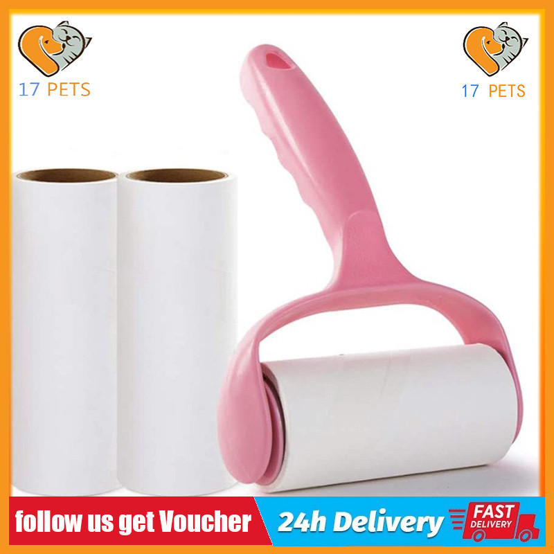 Sticky Hair Roller Pet Fur Remover Reusable Clothes Dust Fur Cleanning ...