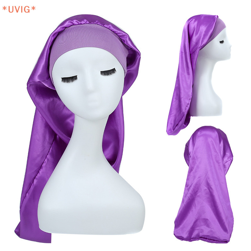UVIG Sa Sleeping Cap Double Layered Round Cap Bath Cap Hair Care Hats ...
