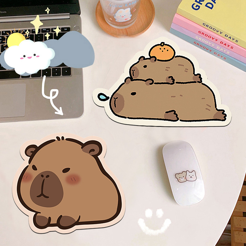 Cute Capybara Mouse Pads Cartoon Non-slip Desktop Mousepad Office ...