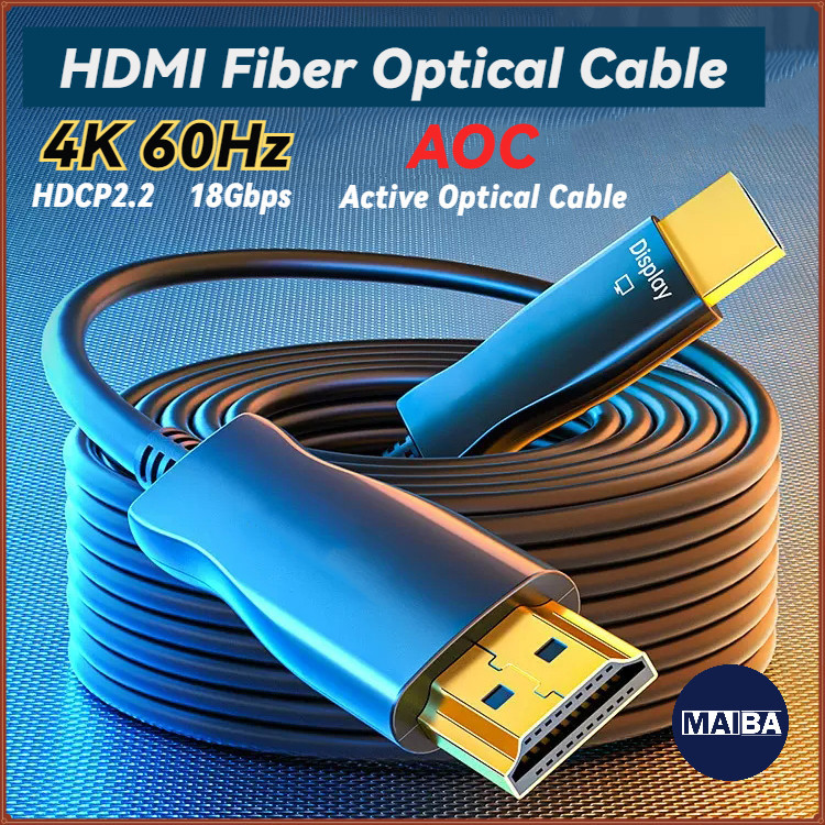 HDMI AOC 4K UHD Fiber Optic Cable 25M 30M 40M 50M HDCP2.2 HDMI2.0 AOC ...