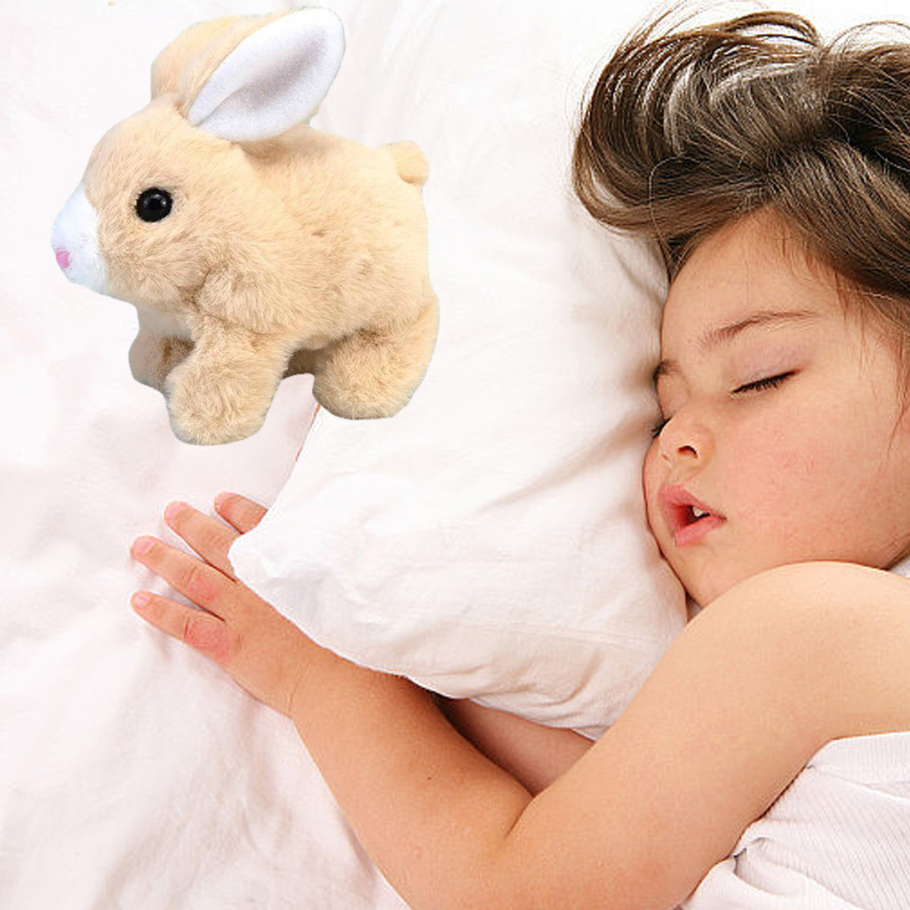Electric Rabbit Toy Easter Plush Stuffed Bunny Toy with Sounds and ...