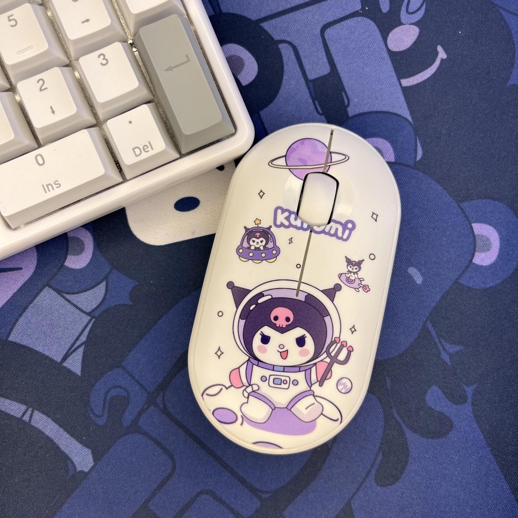 Ashley Ultra-thin Kuromi Wireless Bluetooth Mouse Suitable for Apple ...
