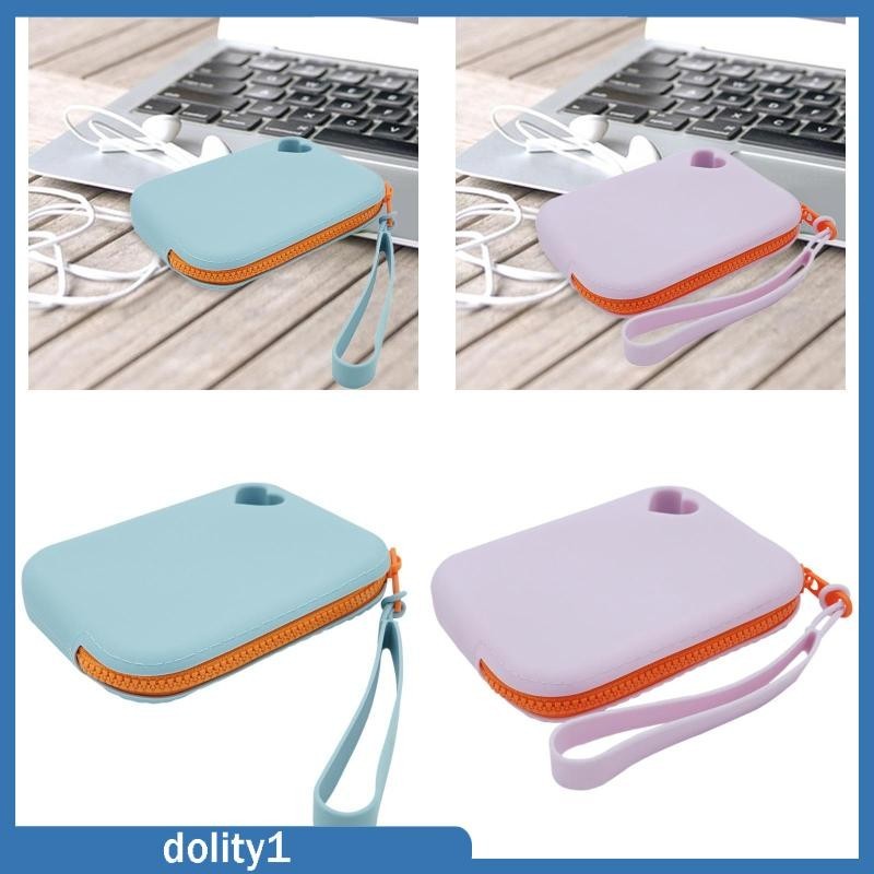 [Dolity1] Silicone Cosmetic Bag Travel Toiletry Bag Jewelry Bag Soft ...