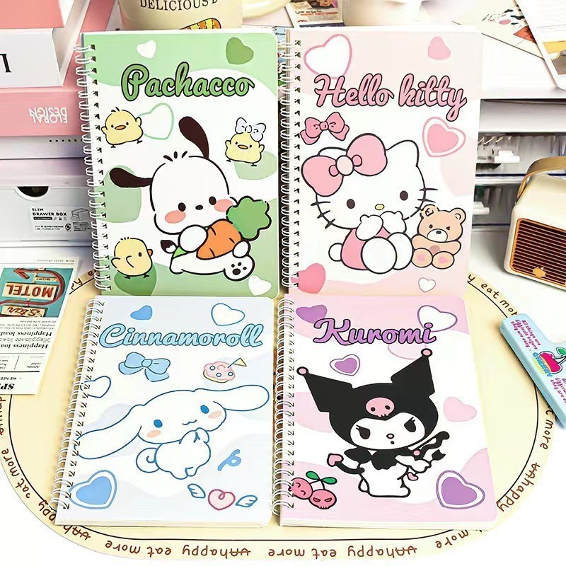 A5 60 Sheets Sanrio Notebook Cartoon Cute Notebooks High Beauty Pattern ...