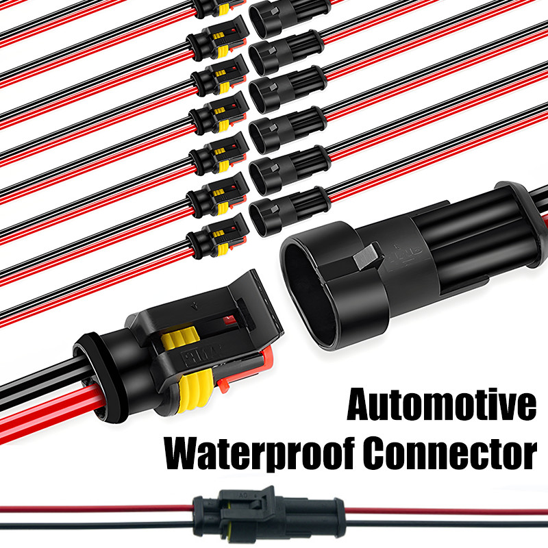 2 Pin Car Wire Connectors - Cable Sealed Connection - Electrical Wire ...