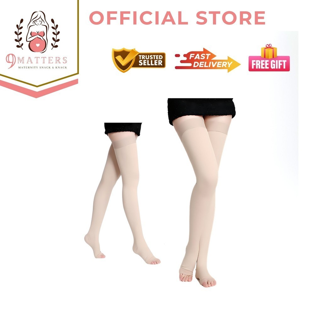 SERA Medical Grade Thigh-High Compression Socks – Grade II, 23-32 mmHg ...