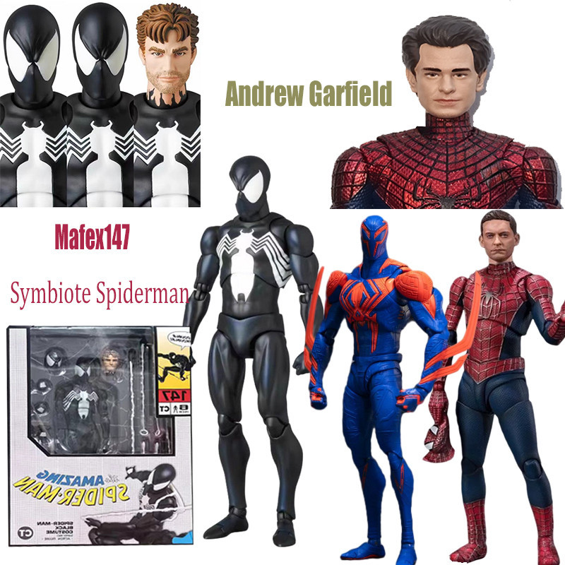 Symbiote Spiderman Mafex 147 Black Costume Andrew Garfield Yamaguchi ...