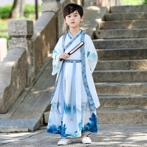 · Boy Tang Suit Hanfu Summer Boy Chinese Style 2024 Children's Costume ...