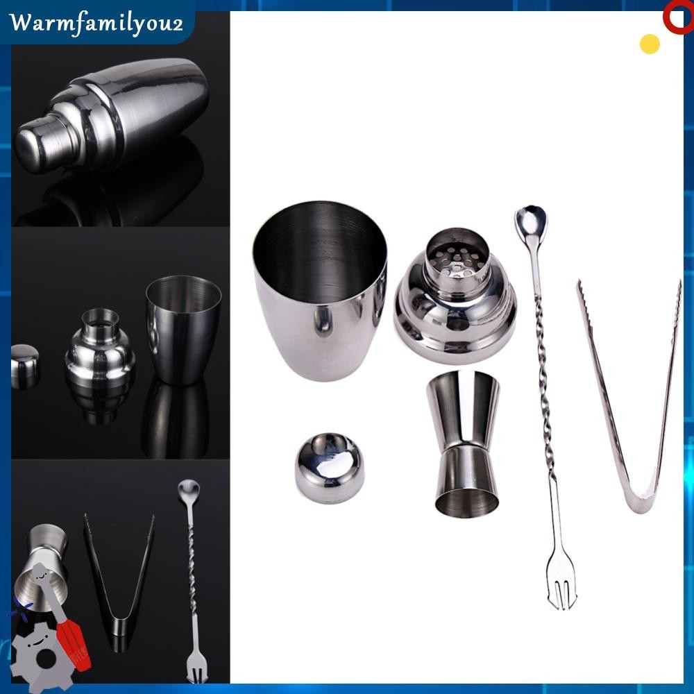 au- 4pcs Shaker Barware Tools 250ml Stainless Steel Wine Shaker Set Bar ...