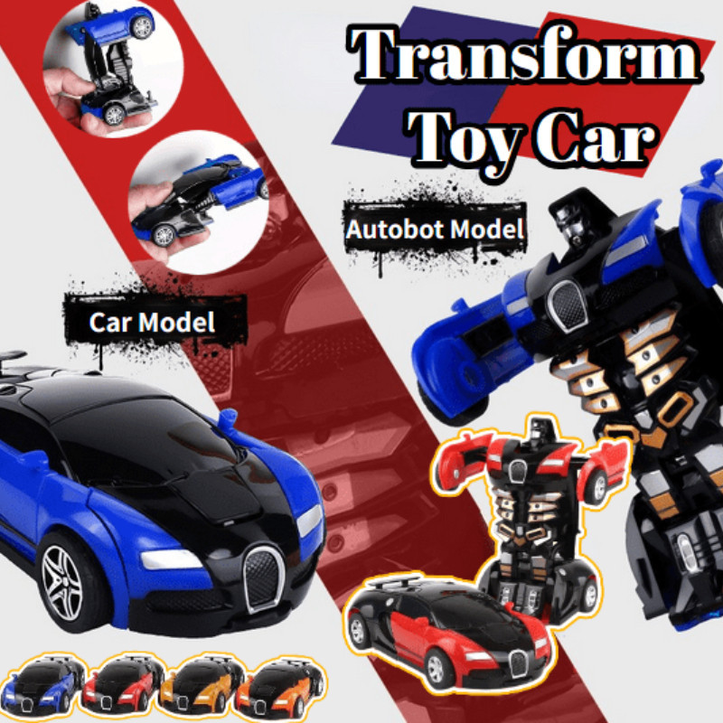 Transforming Car Toy - Autobot Robot Race Car with Crash and Auto ...
