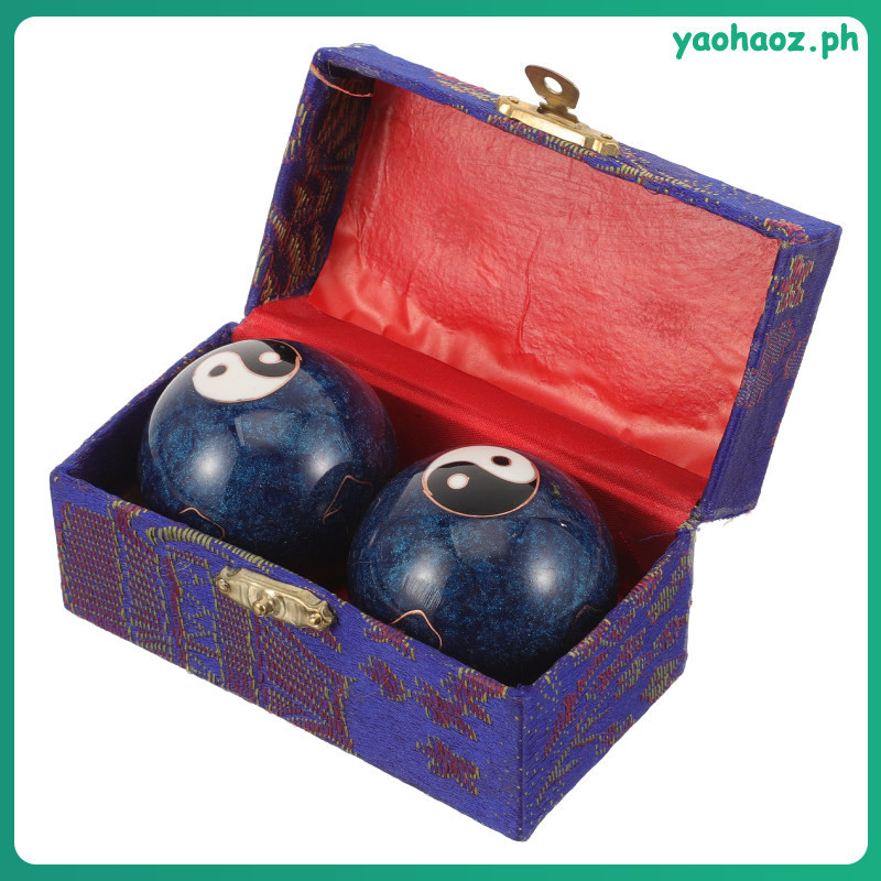 1 Set of Handheld Massage Balls Portable Metal Balls Metal Massage ...