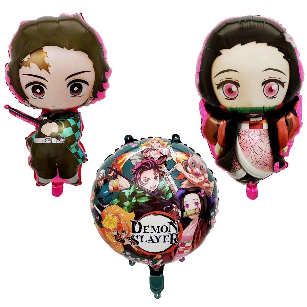 Demon Slayer Anime Theme Party Balloon Cute Cartoon Kamado Tanjirou ...