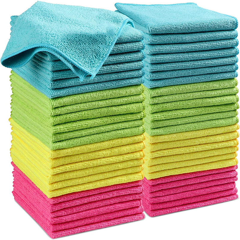 5/10PCS Microfiber Cleaning Cloth Cleaning Rag Cleaning Towels Kitchen ...