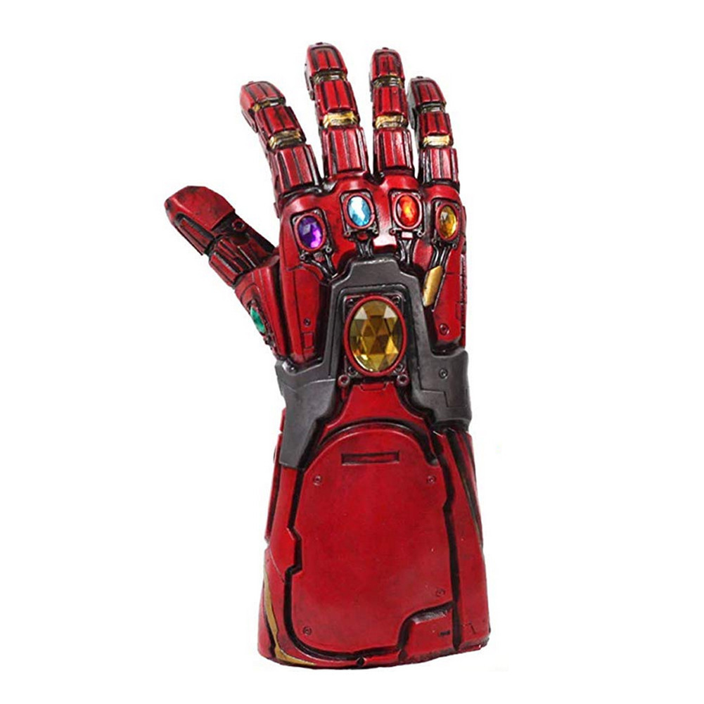 MGqy_ Avengers Iron Man Faux Infinity Stones Glove Gauntlet Cosplay ...