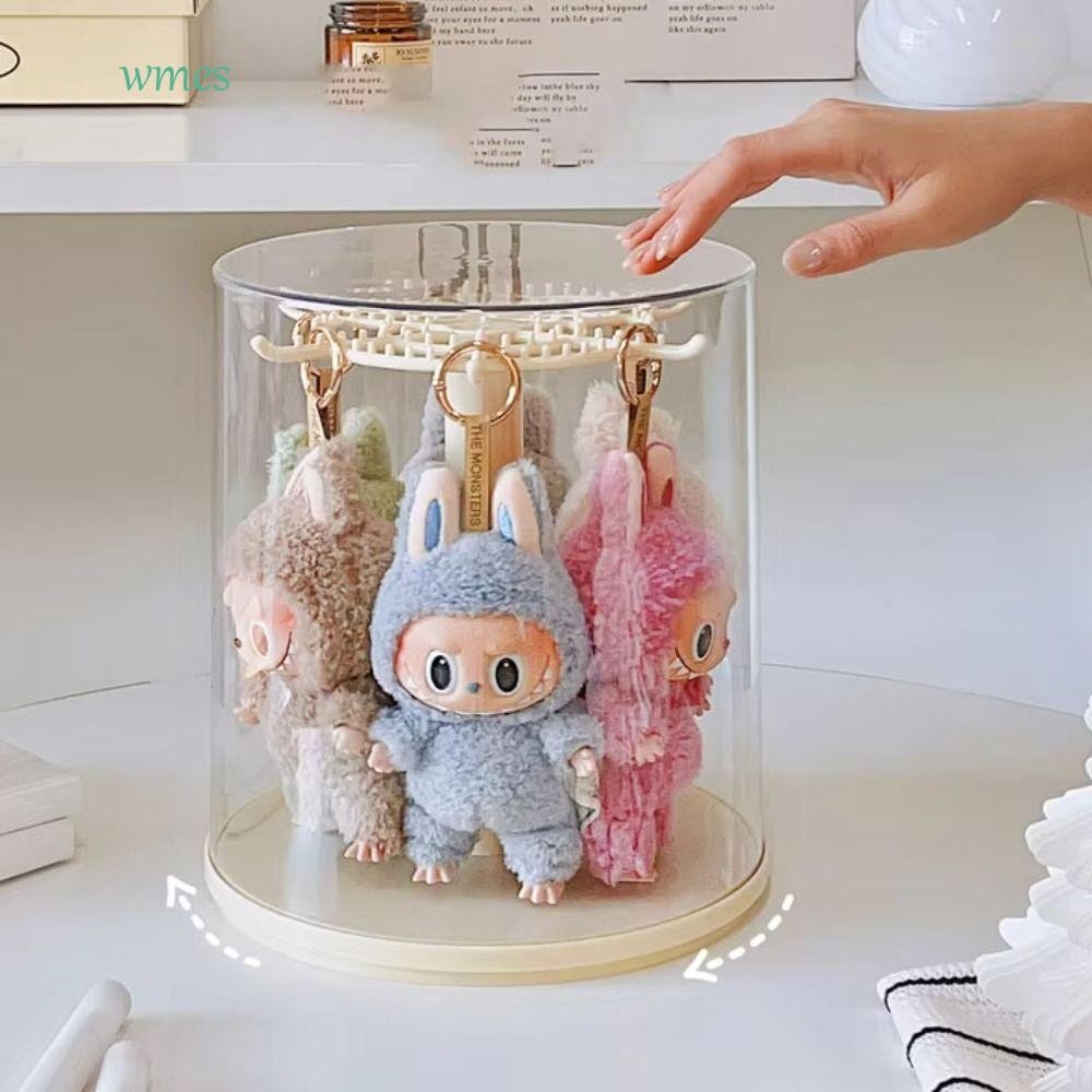 WMES1 Labubu Pendant Display Box, Transparent Hand-made Rotating Labubu ...