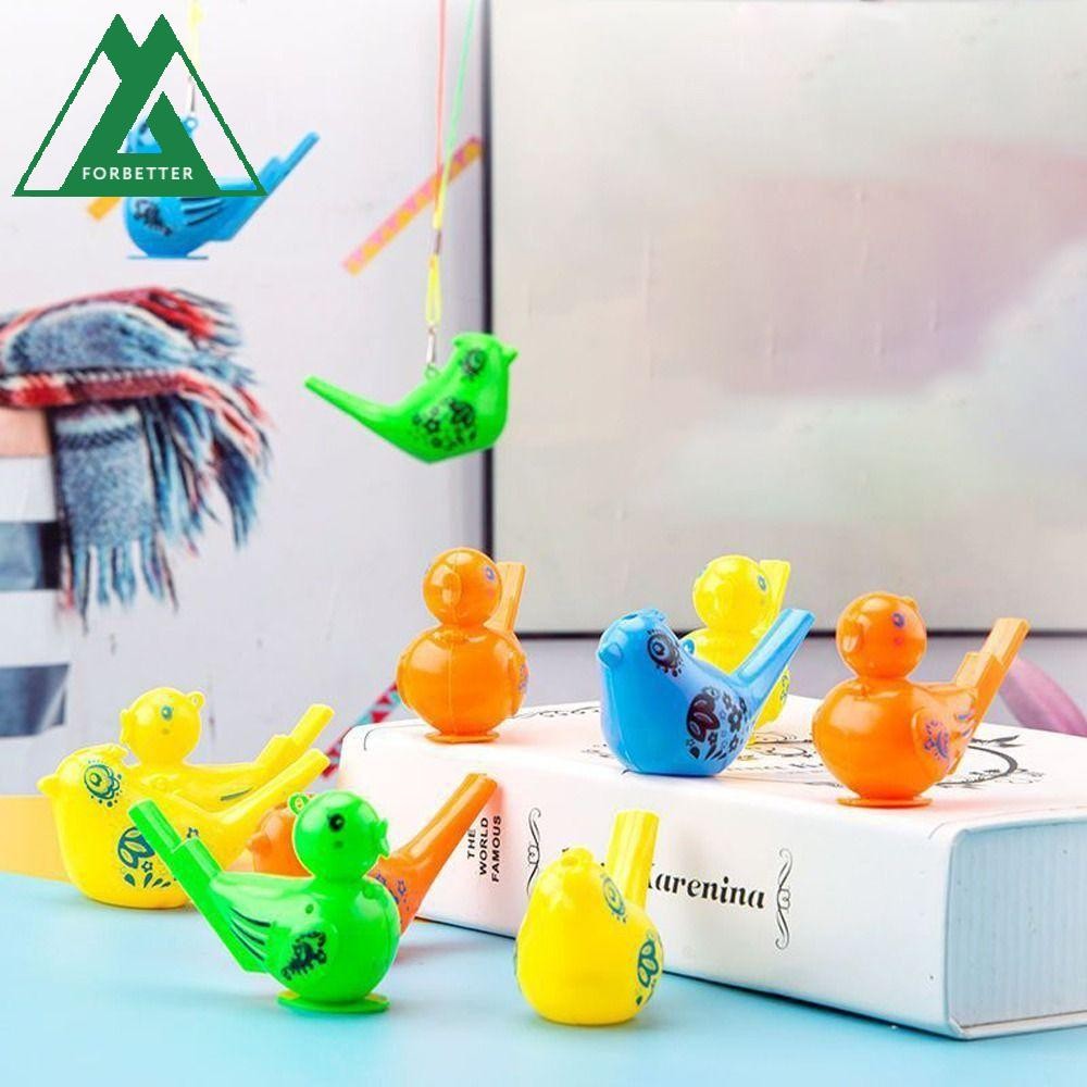 FORBETTER 5PCS Water Bird Whistle, Funny Colored Party Whistles ...