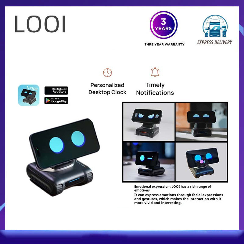 LOOI Robot ChatGPT Integrated Biomimetic Behavior System AI with Personality 10W Wireless Phone ...