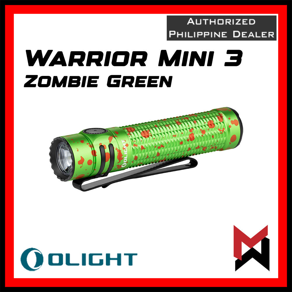 Olight Warrior Mini 3 - Zombie Green - 1750 Lumens LED Flashlight ...
