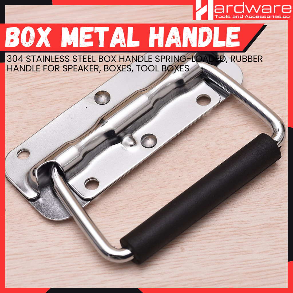 Stainless 304 Folding handle stainless Box Metal Handle Silver Black ...