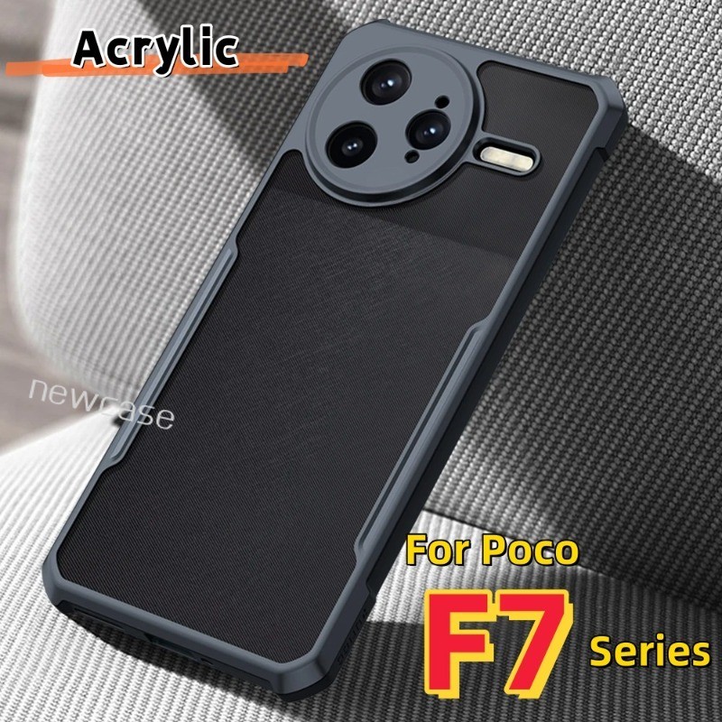 Acrylic Clear Casing For Xiaomi Poco F7 F6 Ultra Pro 5G PocoF7 F7Pro ...
