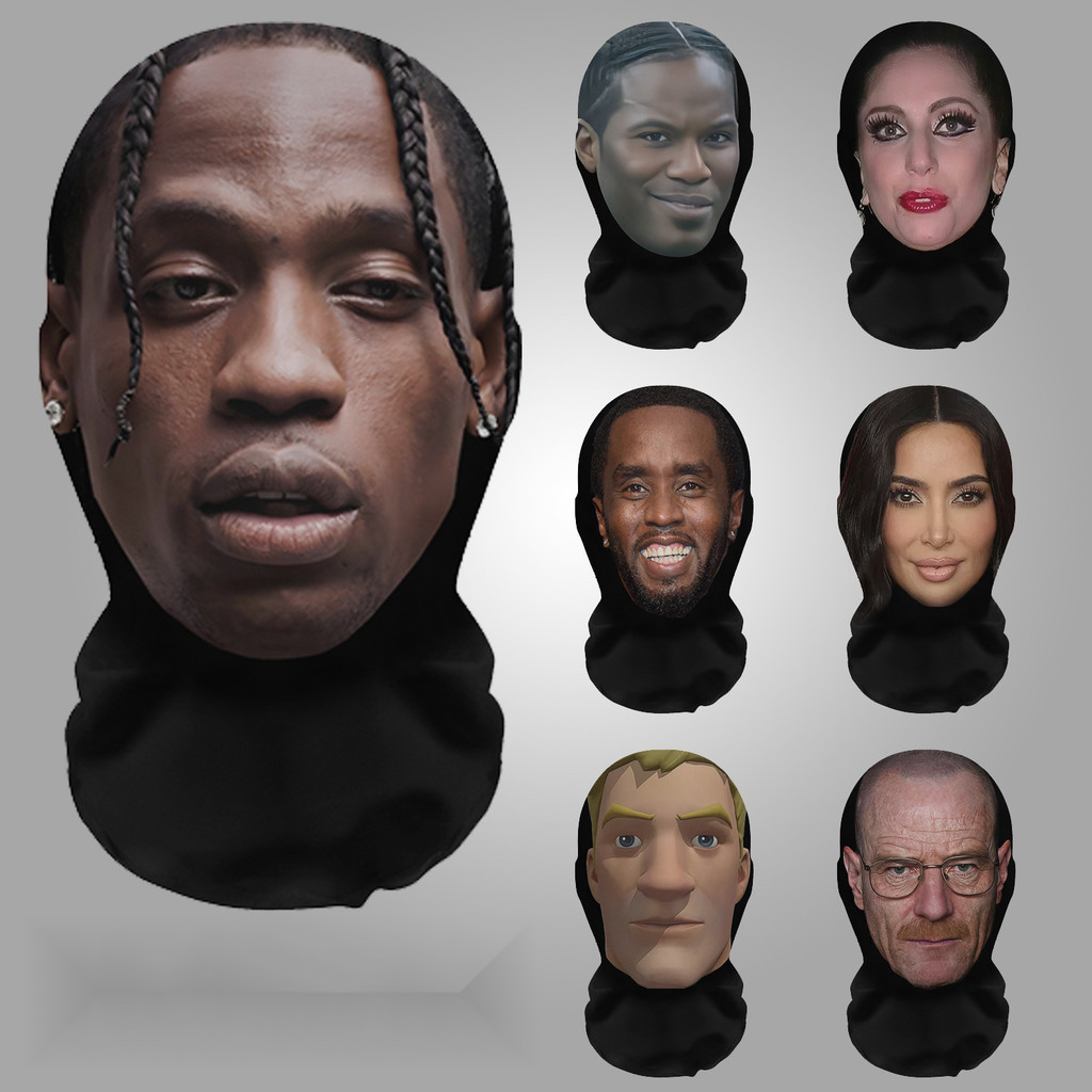Celebrity Series -3D Full Face Mask P Diddy/Kanye simulation character ...