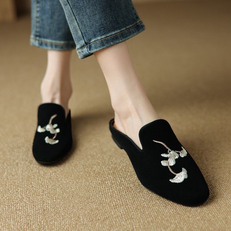 Flat Bottom Country Style Foreign Wear 2025 Sandals Muller Female Retro ...