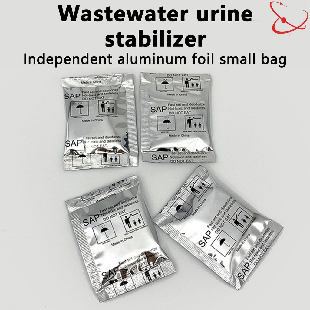 50pcs Poo Absorbent Gel Powder Camping Toilets Pee Powder Deodorizer ...