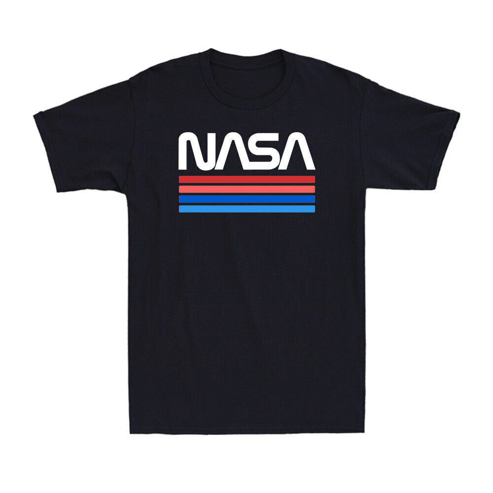 Nasa Worm Logo 60S 70S Vintage Nasa Novelty Men'S Short Sleeve T-Shirt ...