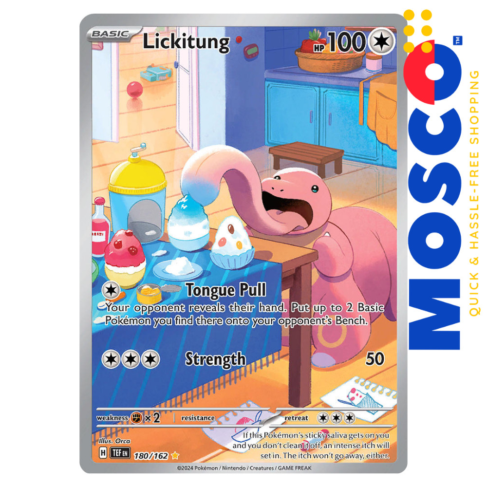 Lickitung - 180/162 - Illustration Rare Temporal Forces | Pokemon TCG ...