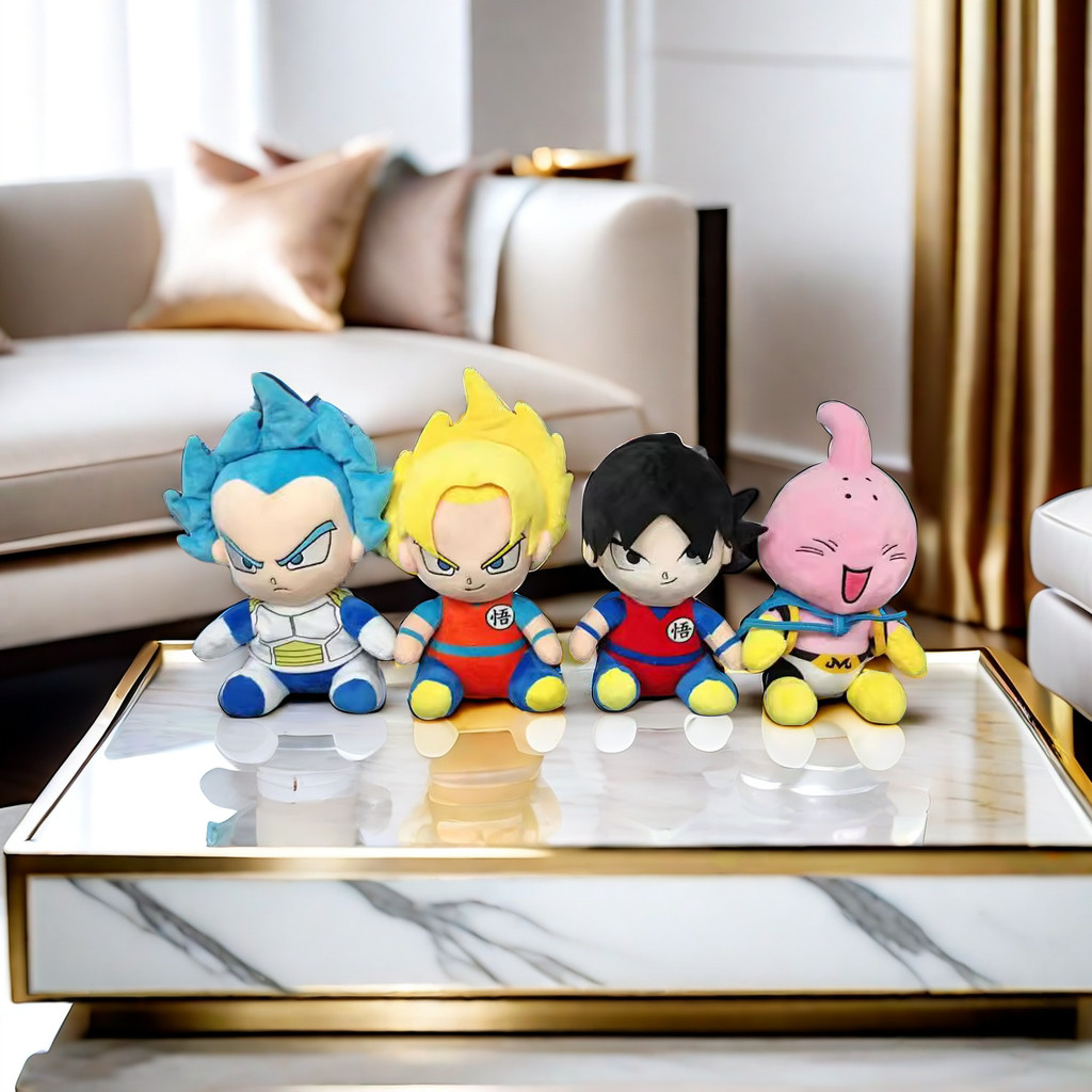Dragon Ball Plush Doll Set Goku Vegeta Plush Perfect Gift for Kids and ...