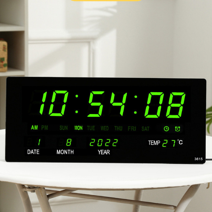 Fast shipping Digital Clock Wall Clock Led Alarm Clock With Calendar ...