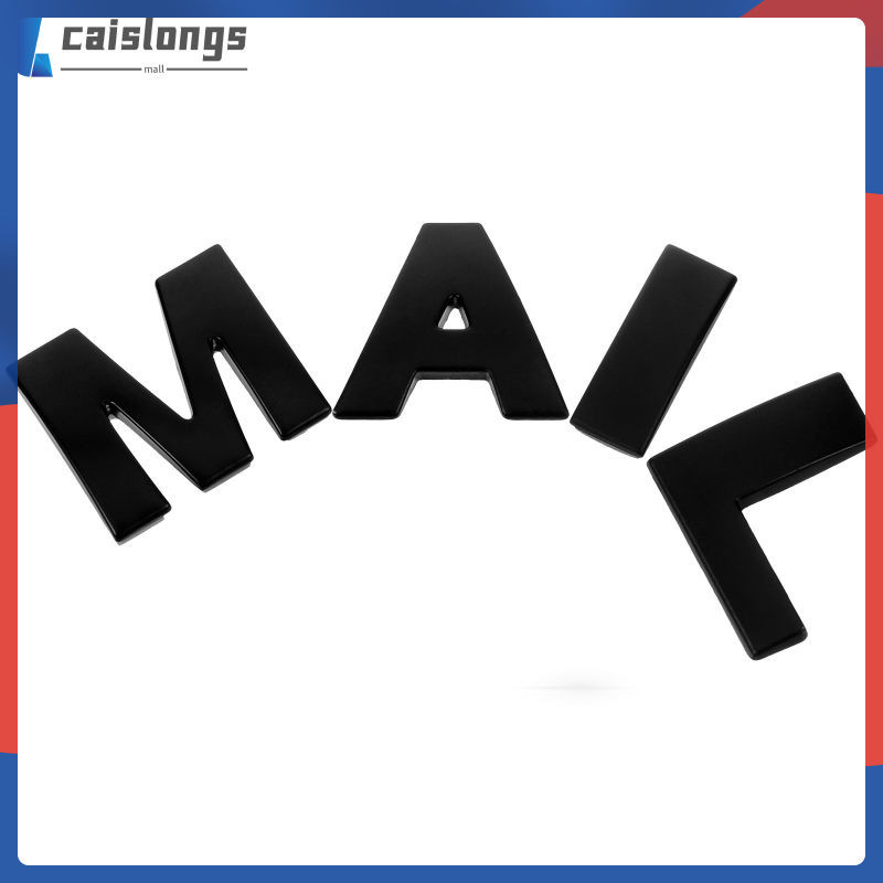 Mailbox Logo 4 Pcs Poster Board Letters Sticker Name Plate Stickers ...