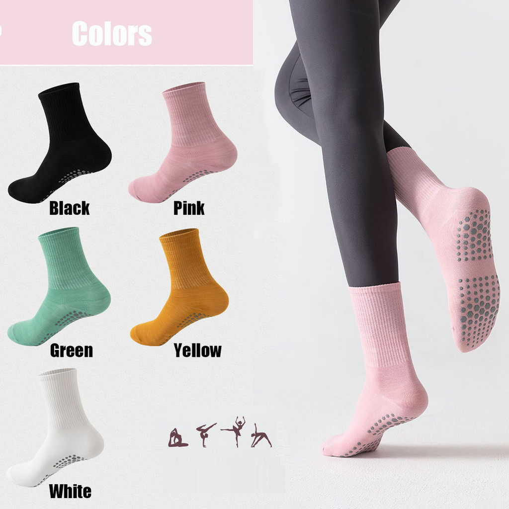 Fashion Women Yoga Pilates Socks Breathable Non-Slip Ballet Dance Sport ...