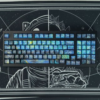 Oil Painting Art Keycap XDA Profile PBT Five-side Dye Sublimation ...