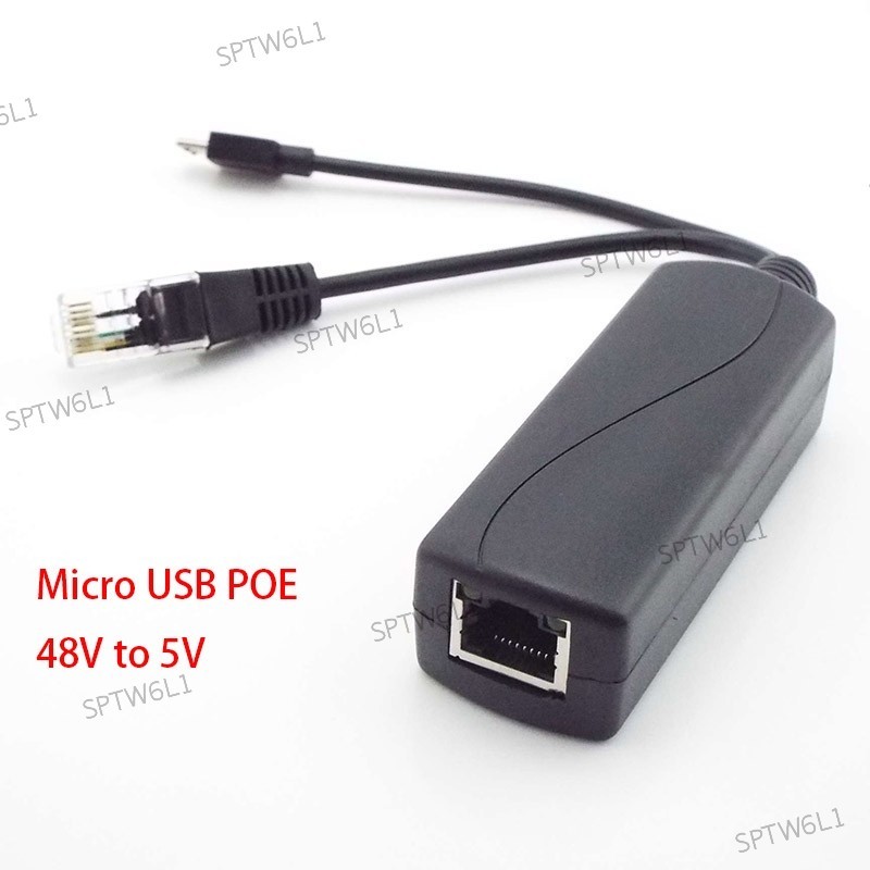 48V To 5V Active Poe Splitter 5V Poe Micro Usb Power Over Ethernet CCTV ...