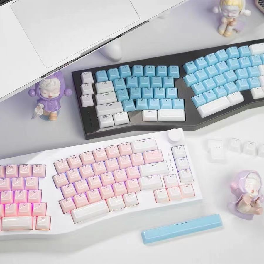 Double-colored Jelly Crystal Translucent Keycap PC Two-color Injection ...