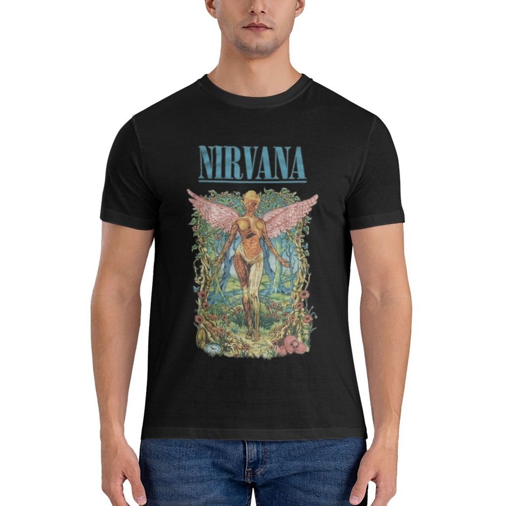 Nirvana In Utero Daniel Mercer Art Kurt Cobain Anatomy Angel Floral ...