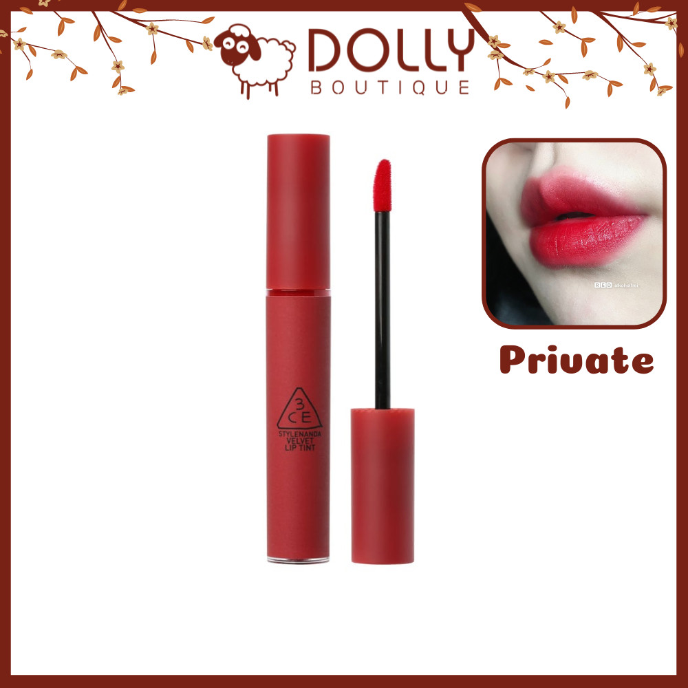 3CE Velvet Lip Tint Private (Cold Red) - 4g | Shopee Philippines
