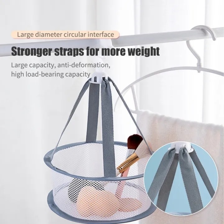 1pcs Drying Net Basket Mesh Pocket Hanging Drying Rack Makeup Tool ...