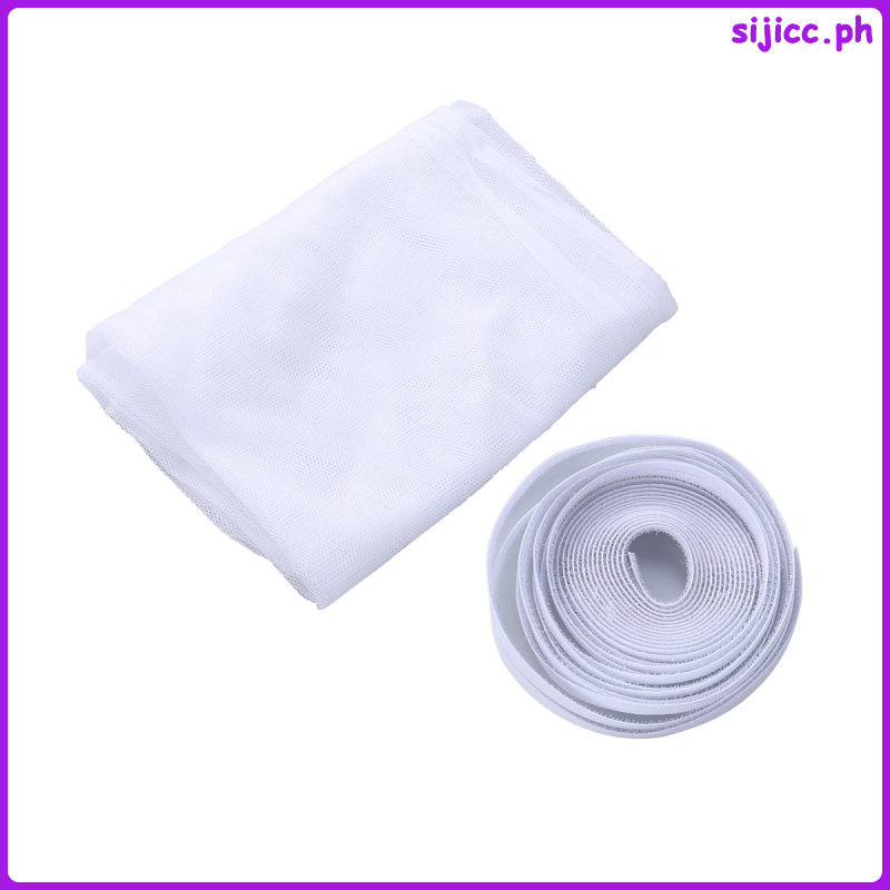 Self-adhesive Window Screen 130x150cm Netting Mesh Curtain Anti Bugs ...