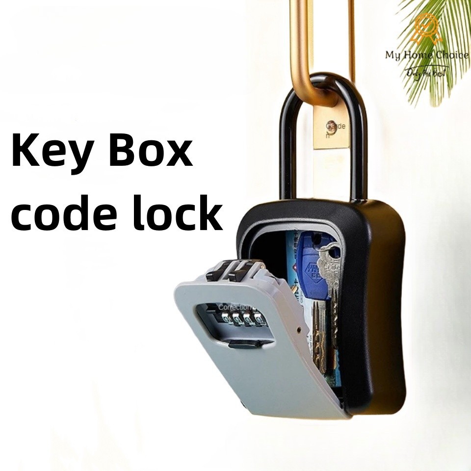 Key Box Code Lock Wall Mounted High Capacity Money Box With Lock And ...