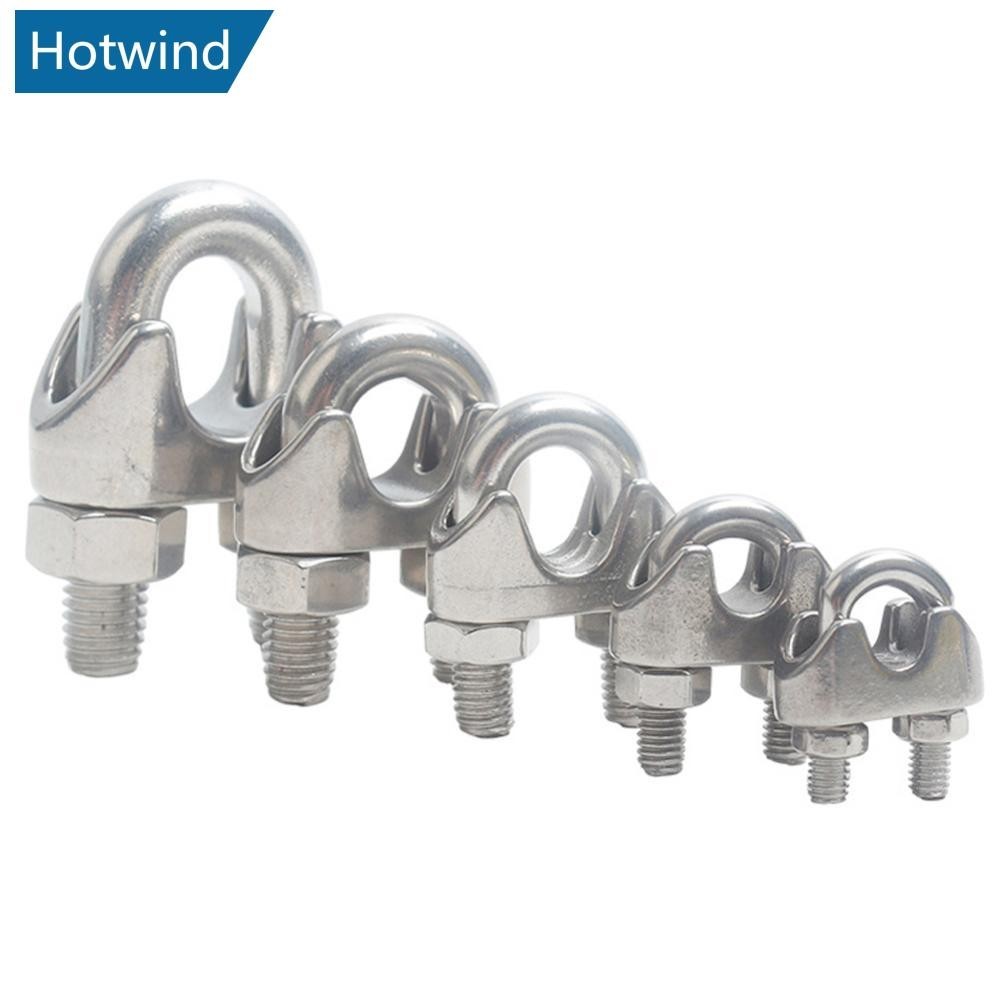HW 304 Stainless Steel U-type Clamp Wire Clips Rope Clip Cable Bolts ...