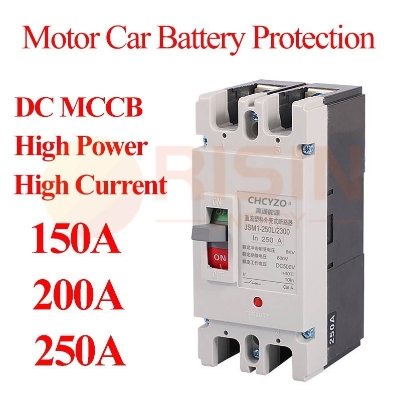 DC MCCB 2P 500V 150A 160A 200A 225A 250A Solar PV C Curve Switch ...
