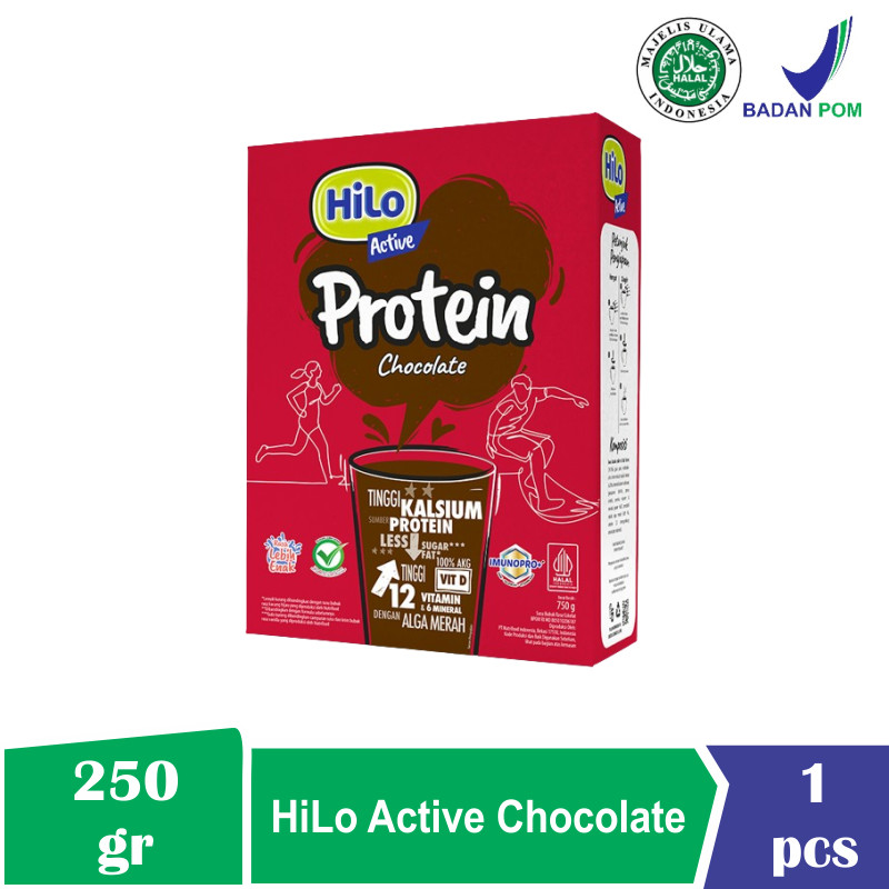 Hilo Active Chocolate 250gr - High Calcium Low Fat Milk | Shopee ...