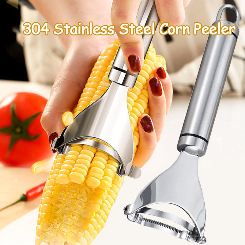 304 Stainless Steel Corn Peeler Quick Corn Shaper Thresher Easy Peel ...