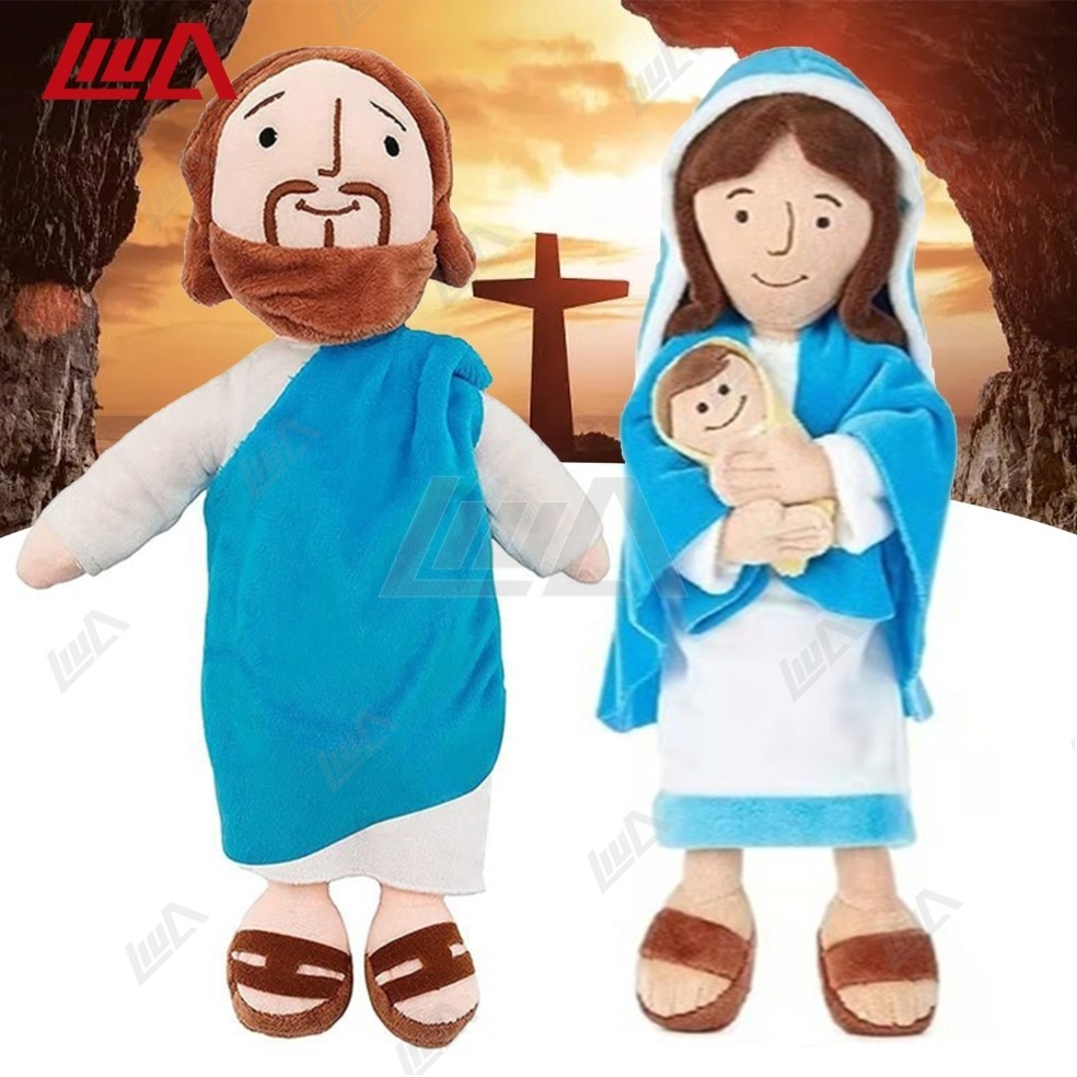 Jesus Plush Christ Religious Toy Virgin Mary Stuffed Doll Birthday Gift ...