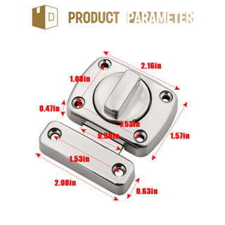 Zinc Alloy Rim Latch Knob Style Locks Glass Door Non Punching Gate Bolt ...